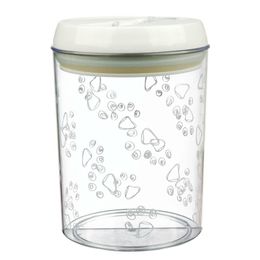 Trixie Futterdose Snackdose Kunststoff, 1,5 l/ø 12 × 17,5 cm, transparent/weiß