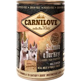Carnilove Puppy Hundefutter Salmon & Turkey, 6 x 400 g