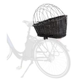 Trixie Hundefahrradkorb für Gepäckträger, B35 × H49 × L55 cm, schwarz