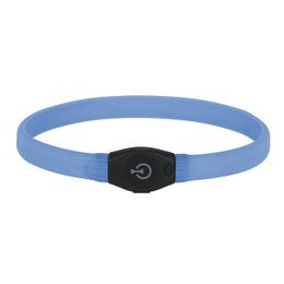 Kerbl Maxi Safe LED-Halsband für Langhaar Hunde, blau, 65x1,5cm