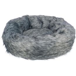 Trixie Hunde Bett Yelina, rund, M: ø 55 cm, schwarz-grau
