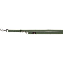 Trixie Premium Verlängerungsleine 3-fach vestellbar, L–XL: 2,00 m/25 mm, waldgrün