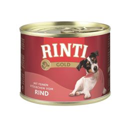 Rinti Gold Hundefutter, 12 x 185g, Rind