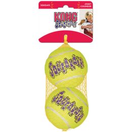 Kong Tennisbälle AirDog mit Squeaker für Hunde, L, Ø 8cm, 2x