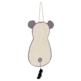 Kerbl Kratzmatte Maus zum Aufhängen, 66 x 25cm, grau