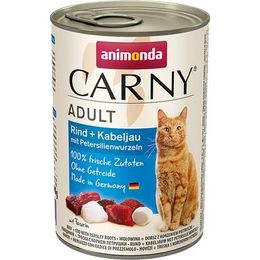 animonda Carny Adult Katzenfutter, Rind, Kabeljau & Petersilie 6x400g