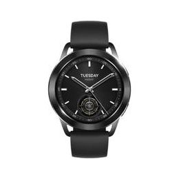 Xiaomi Watch S3, Smartwatch schwarz Display: 3,63 cm (1,43 Zoll) Armbandlänge: 140 - 210 mm Touchscreen: mit Touchscreen