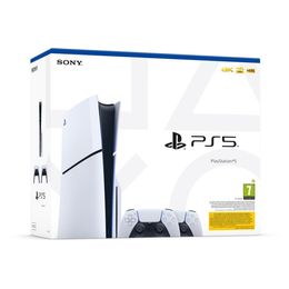 Sony Playstation 5 Slim Bundle Disc-Edition D-Chassis weiß inkl. zweiten DualSense Controller weiß 1000042051