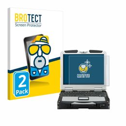 BROTECT Displayschutzfolie Schutzfolie für Panasonic Toughbook CF-31 Full Ruggedized, 2 Stück, 2 Stück