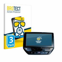 BROTECT Displayschutzglas Schutzglas für Volkswagen ID.5 Discover Pro 12", 3 Stück, Schutzfolie Display Schutz Glas Folie matt, weiß