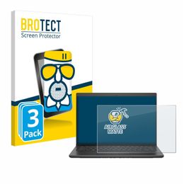 BROTECT Displayschutzglas Schutzglas für Dell Latitude 3420, 3 Stück, Schutzfolie Display Schutz Glas Folie matt, weiß