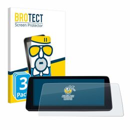 BROTECT Displayschutzglas Schutzglas für BMW 5 G30/G31 2017-2019, 3 Stück, Schutzfolie Display Schutz Glas Folie matt, weiß