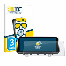 BROTECT Displayschutzglas Schutzglas für BMW X5 F15 2013-2018 Infotainment System, 3 Stück, Schutzfolie Display Schutz Glas Folie matt, weiß