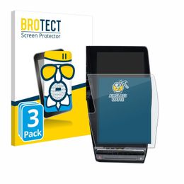 BROTECT Displayschutzglas Schutzglas für Renault Megane E-Tech openR Link 12", 3 Stück, Schutzfolie Display Schutz Glas Folie matt, weiß
