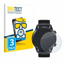 BROTECT Displayschutzglas Schutzglas für Honor MagicWatch 2 (46 mm), 3 Stück, Schutzfolie Display Schutz Glas Folie matt, weiß