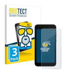 BROTECT Displayschutzglas Schutzglas für Wiko Y52, 3 Stück, Schutzfolie Display Schutz Glas Folie matt, weiß