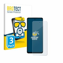 BROTECT Displayschutzglas Schutzglas für realme C67, 3 Stück, Schutzfolie Display Schutz Glas Folie matt, weiß