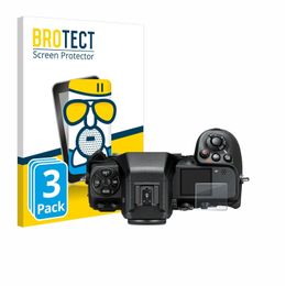 BROTECT Displayschutzglas Schutzglas für Nikon Z 8 (Schulterdisplay), 3 Stück, Schutzfolie Display Schutz Glas Folie matt, weiß