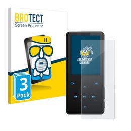 BROTECT Displayschutzglas Schutzglas für MUZXQII D16 (64GB), 3 Stück, Schutzfolie Display Schutz Glas Folie matt, weiß