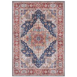 NOURISTAN Teppich Vintage Teppich Sylla Indigoblau, rechteckig, Höhe: 5 mm