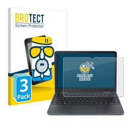 BROTECT Displayschutzglas Schutzglas für Lenovo 300w Yoga 11" (4. Gen), 3 Stück, Schutzfolie Display Schutz Glas Folie matt, weiß