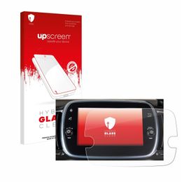 upscreen Displayschutzglas Schutzglas für Fiat 500 Series 8 2020 Uconnect 7", Schutzfolie Display Schutz Glas Folie klar, weiß