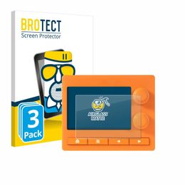BROTECT Displayschutzglas Schutzglas für 1010 Music Nanobox Tangerine, 3 Stück, Schutzfolie Display Schutz Glas Folie matt, weiß
