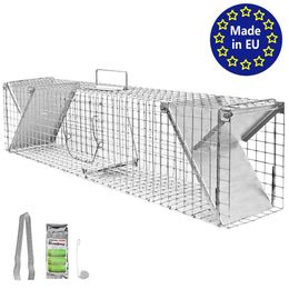 Petigi Lebendfalle Lebendfalle Tierfalle Drahtfalle Falle Kastenfalle 102 x 20 x 27 cm