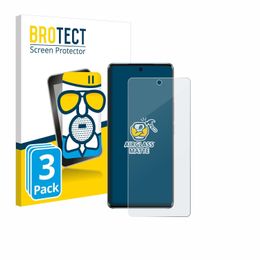 BROTECT Displayschutzglas Schutzglas für Vivo V30 Pro, 3 Stück, Schutzfolie Display Schutz Glas Folie matt, weiß