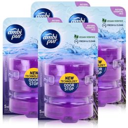 ambi pur WC-Duftspüler WC-Frische Lavender & Rosemary Nachfüller 3x55ml (4er Pack)