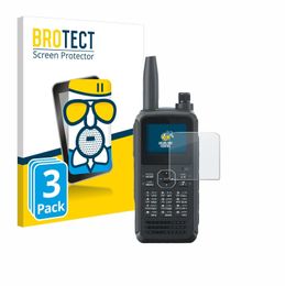 BROTECT Displayschutzglas Schutzglas für Kenwood TH-D75E D-Star, 3 Stück, Schutzfolie Display Schutz Glas Folie matt, weiß
