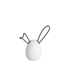 Storefactory Scandinavia Osterfigur Storefactory Deko Osterei LINN S weiß, 8x5x9cm
