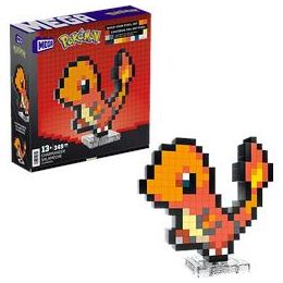 Maytoni MATTEL MEGA Pokémon - Glumanda Pixel Bausatz, Rot