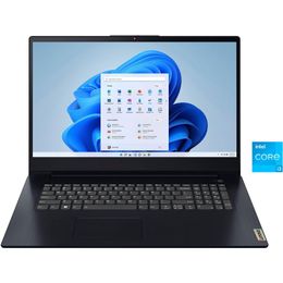 Lenovo IdeaPad 3 17IAU7 Notebook (43,94 cm/17,3 Zoll, Intel Core i3 1215U, UHD Graphics, 512 GB SSD), blau, Prozessor: Core i3, Abyss Blau