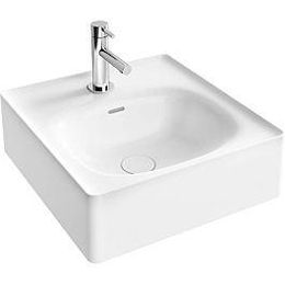 Vitra Equal Handwaschbecken 7240B403-0001 43x45cm, mit Hahnloch mittig/Überlaufschlitz, weiß hochglanz VC