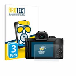 BROTECT Displayschutzglas Schutzglas für Panasonic Lumix DC-G100D, 3 Stück, Schutzfolie Display Schutz Glas Folie matt, weiß