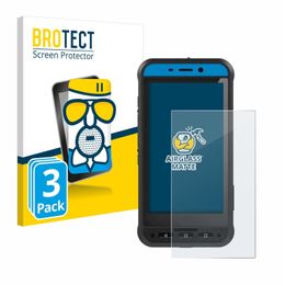 BROTECT Displayschutzglas Schutzglas für Ecom Smart-Ex 02 DZ2, 3 Stück, Schutzfolie Display Schutz Glas Folie matt, weiß