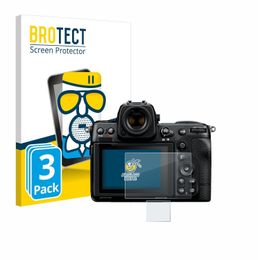 BROTECT Displayschutzglas Schutzglas für Nikon Z 8 (Display + Schulterdisplay), 3 Stück, Schutzfolie Display Schutz Glas Folie matt, weiß