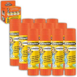 CLEOPATRA Bastelkleber BLISTER 12 MINI CLÉOSTICK – KLEBESTIFT, 8g