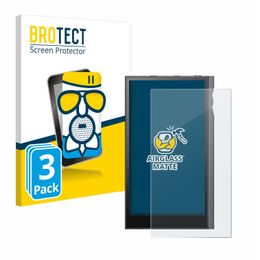 BROTECT Displayschutzglas Schutzglas für Astell&Kern Kann Ultra, 3 Stück, Schutzfolie Display Schutz Glas Folie matt, weiß