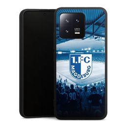 DeinDesign Handyhülle 1. FC Magdeburg Stadion 1. FCM 1.FCM Arena, Xiaomi 13 Silikon Hülle Premium Case Handy Schutzhülle, schwarz