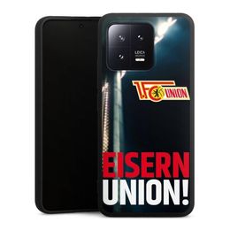DeinDesign Handyhülle Fanartikel 1. FC Union Berlin Fußball Eisern Union Typo, Xiaomi 13 Silikon Hülle Premium Case Handy Schutzhülle, schwarz