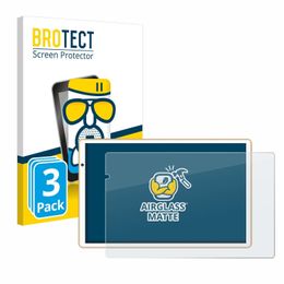 BROTECT Displayschutzglas Schutzglas für Facetel Q3, 3 Stück, Schutzfolie Display Schutz Glas Folie matt, weiß