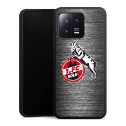 DeinDesign Handyhülle 1. FC Köln Metallic Look Offizielles Lizenzprodukt Metal Scratch 1.FC, Xiaomi 13 Silikon Hülle Premium Case Handy Schutzhülle