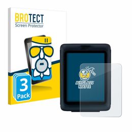 BROTECT Displayschutzglas Schutzglas für Sigma BC 5.0 WR, 3 Stück, Schutzfolie Display Schutz Glas Folie matt, weiß