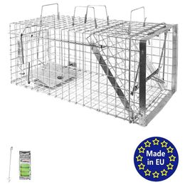 Petigi Lebendfalle Tierfalle Lebendfalle Marderfalle Ratte Falle 80 x 34 x 34 cm Hardy