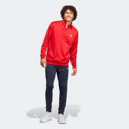 Trainingsanzug adidas Sportswear "SMALL LOGO TRICOT" Gr. XL, rot (better scarlet, legend ink) Herren Sportanzüge Trainingsanzüge