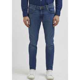 Slim-fit-Jeans Lee "LUKE" Gr. 34, Länge 34, blau (peace train) Herren Jeans Slim Fit