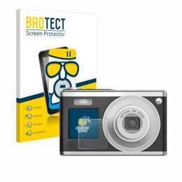 BROTECT Displayschutzglas Schutzglas für Rollei Compactline 10X (Vorderes Display), Schutzfolie Display Schutz Glas Folie matt, weiß