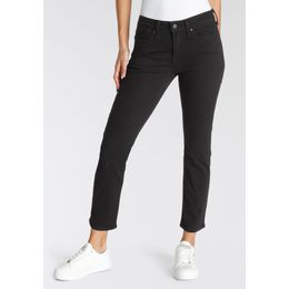 Levi's Slim-fit-Jeans LEVI'S "712 SLIM WELT POCKET" Gr. 27, Länge 28, schwarz (night black) Damen Jeans Röhrenjeans